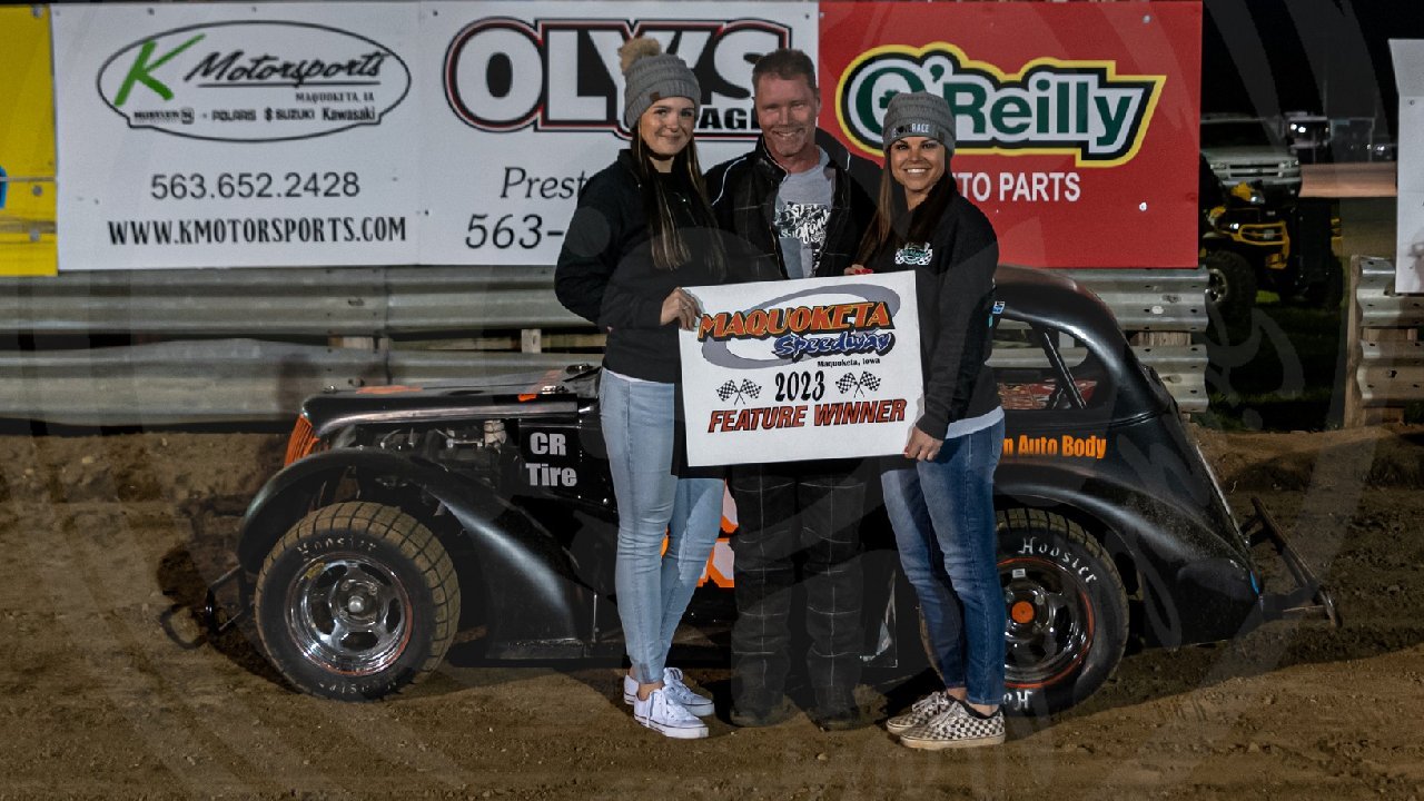 Jeff Schmidt Wins Legends Race Saturday Night at Maquoketa Speedway ...
