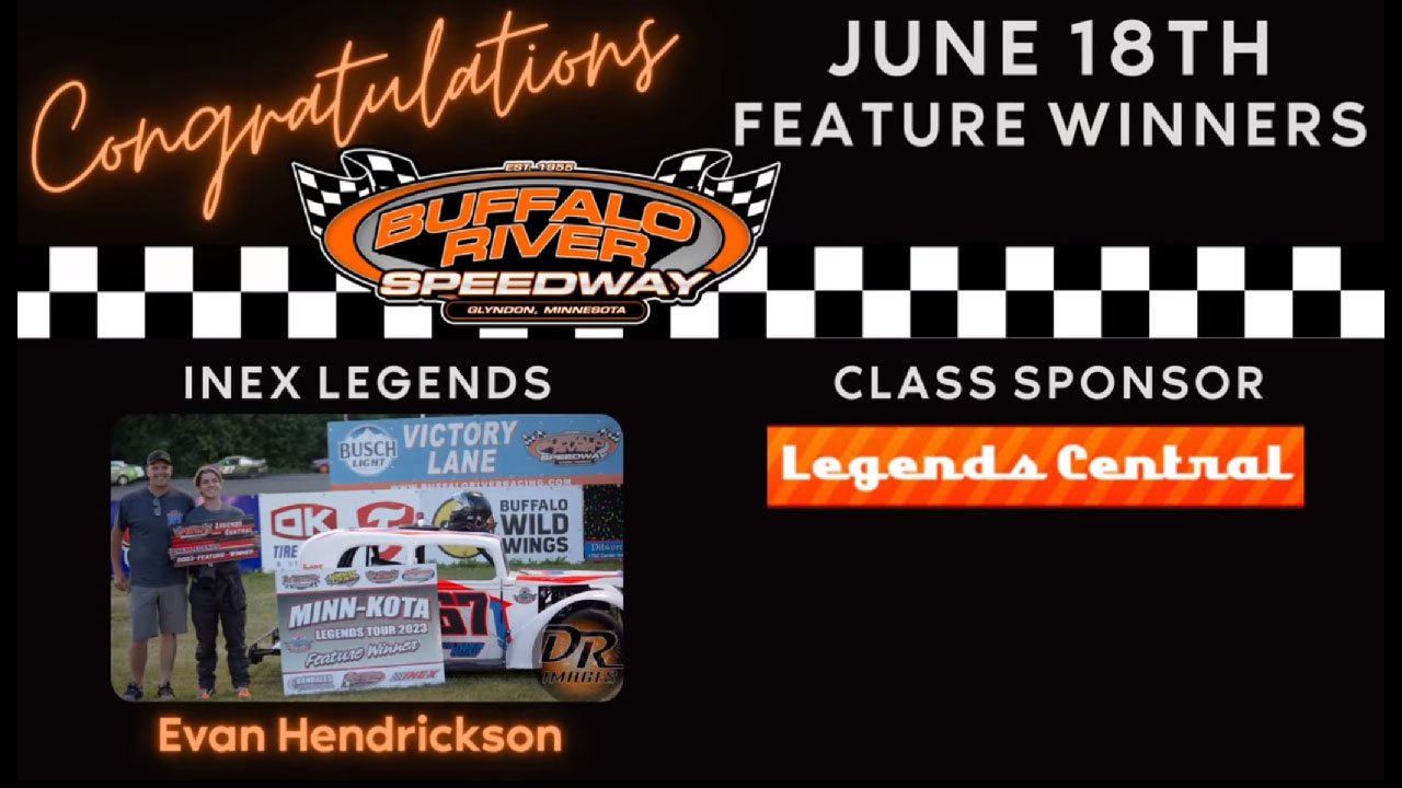 Evan Hendrickson Wins Sunday at Buffalo River Speedway - Legends Nation