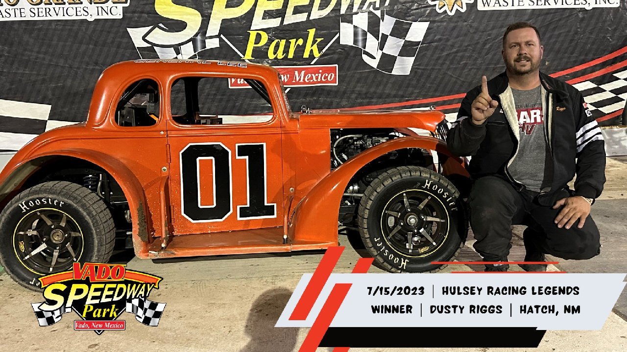 Dusty Riggs Picks Up Another Victory at Vado Speedway Park Saturday ...