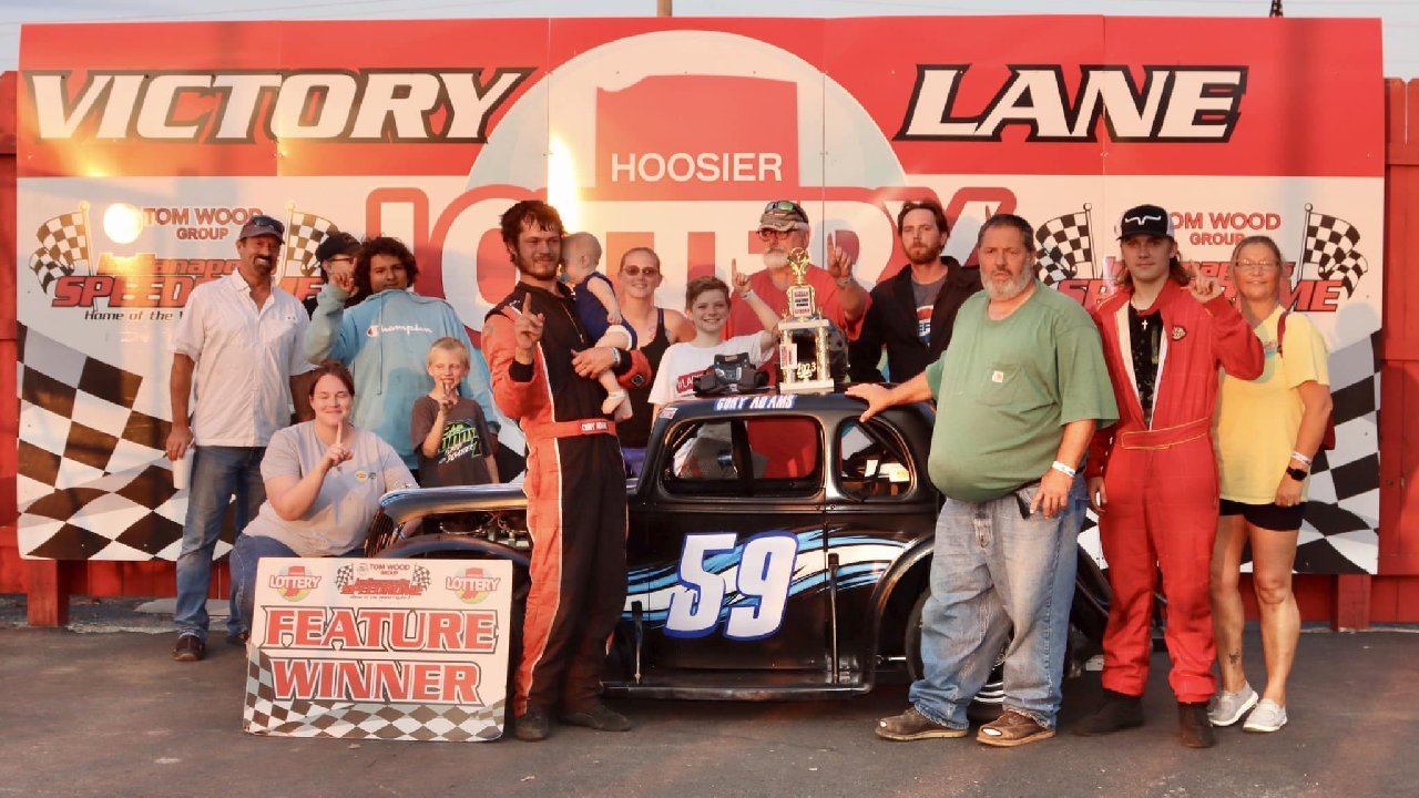 Cory Adams Wins Career First Legends Race Saturday at Indianapolis ...