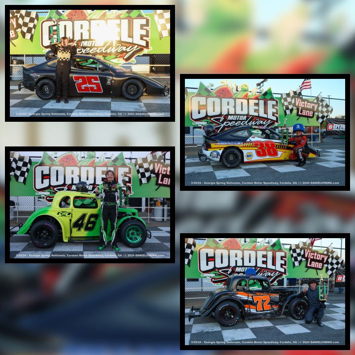 Pennington, Lee, Denton, and Yarbough Saturday Winners at Cordele Motor ...