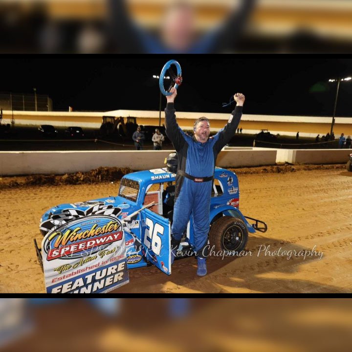 Shaun Abney Celebrates Victory Saturday at Winchester Speedway ...