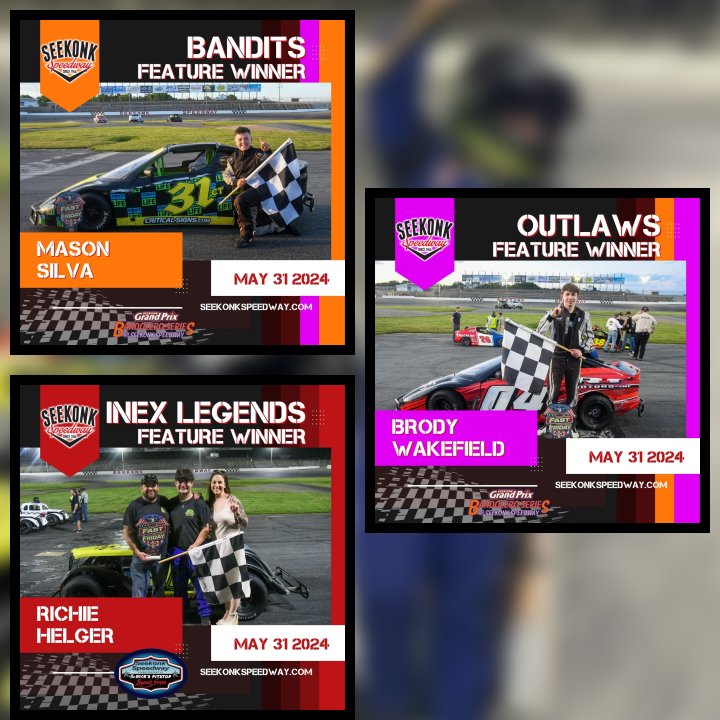 Silva, Wakefield, and Helger Win Friday at Seekonk Speedway - Legends ...