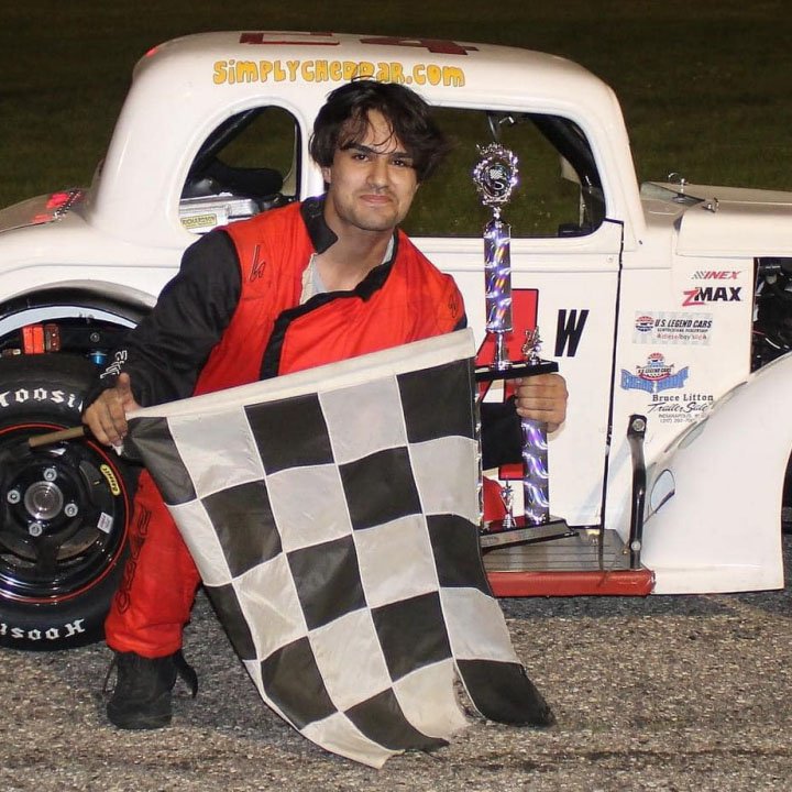 Johnny Weaver Wins Hoosier Midwest Legend Series Feature Saturday at Mt ...