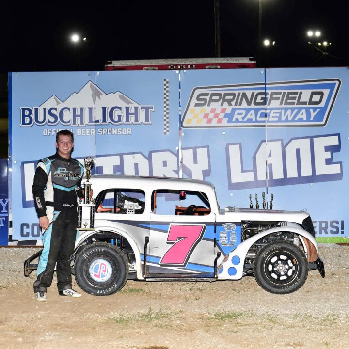 Jackson Lewis Wins Saturday, June 22, at Springfield Raceway - Legends ...