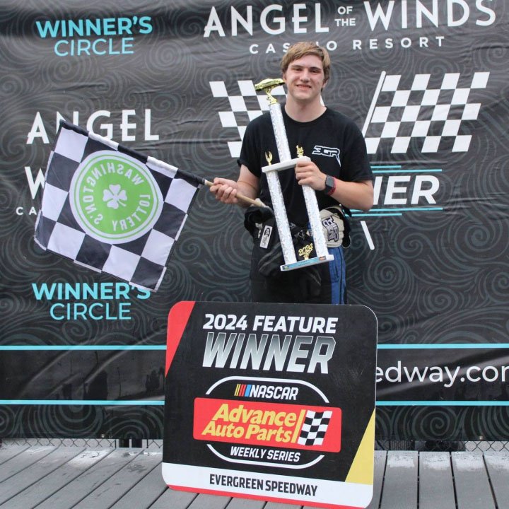 Kyle Lang Saturday’s Winner at Evergreen Speedway June 29 - Legends Nation