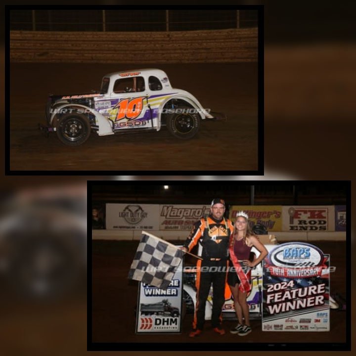 Jeremy Ott Wins East Coast Legend Series Feature Saturday at BAPS Motor ...