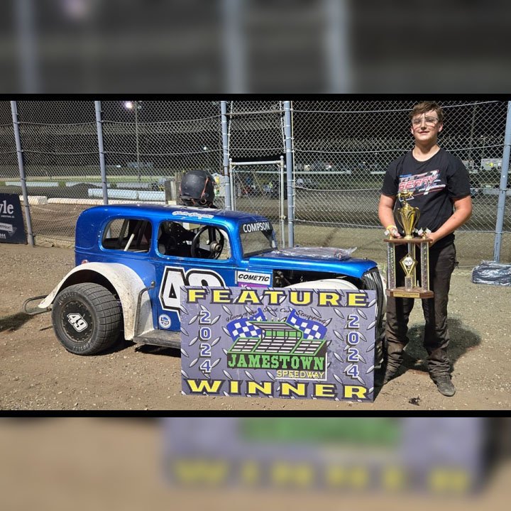 Collin Compson Wins Legends Feature Saturday at Jamestown Speedway ...