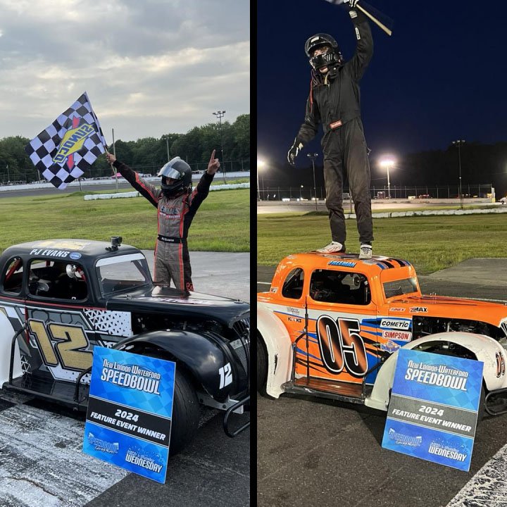 PJ Evans and Dylan Freeman Win Legends Features Saturday at New London ...