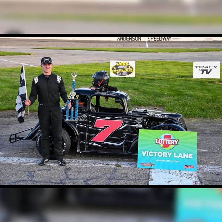 Danny Chisholm Parks it in Victory Lane Saturday at Anderson Speedway ...