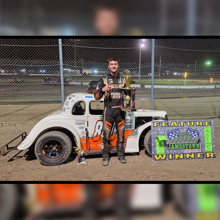 Noah Madler the Winner Saturday at Jamestown Speedway - Legends Nation